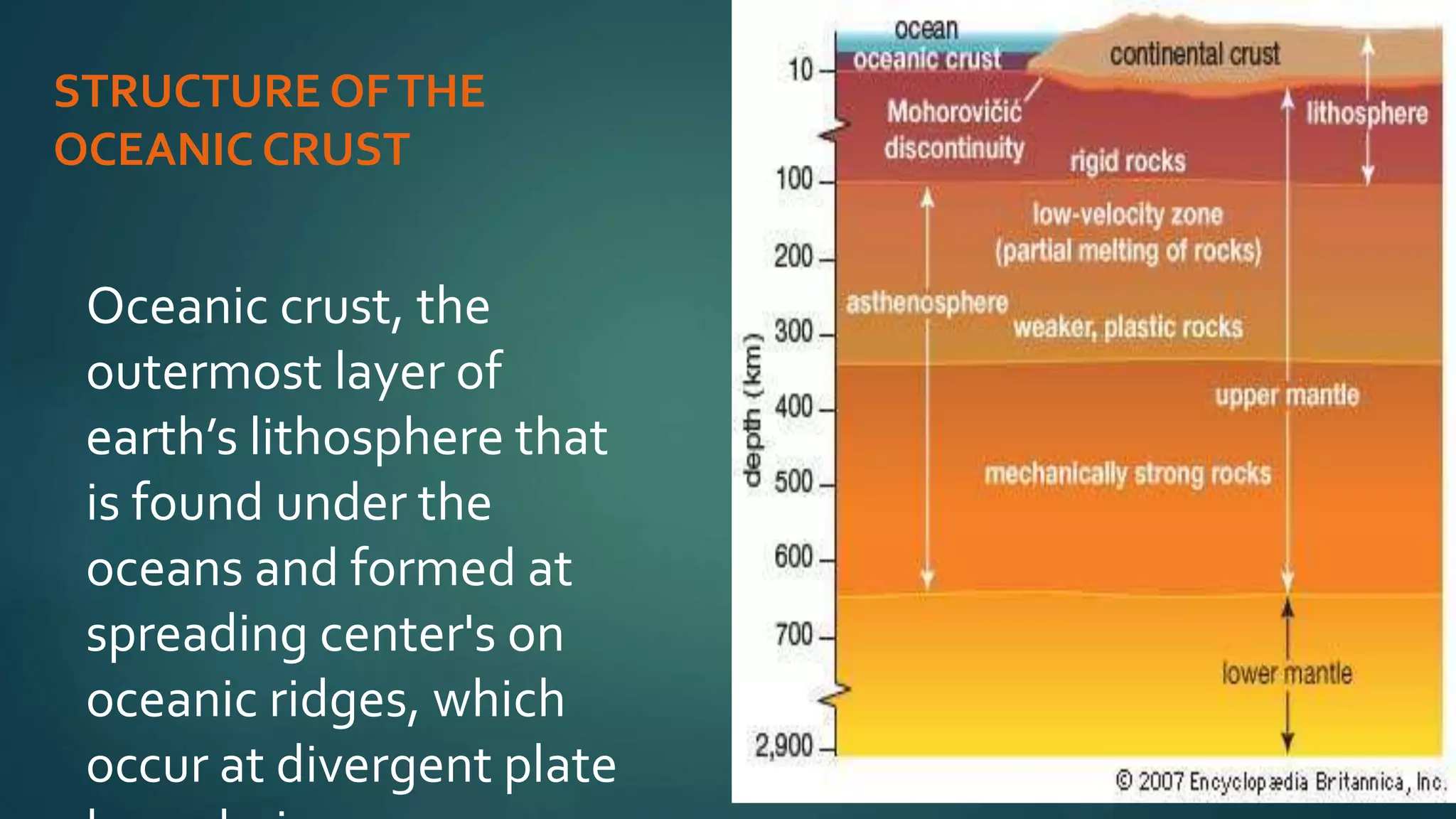 Study of the oceanic crust,origin and permanency of the ocean basin ...