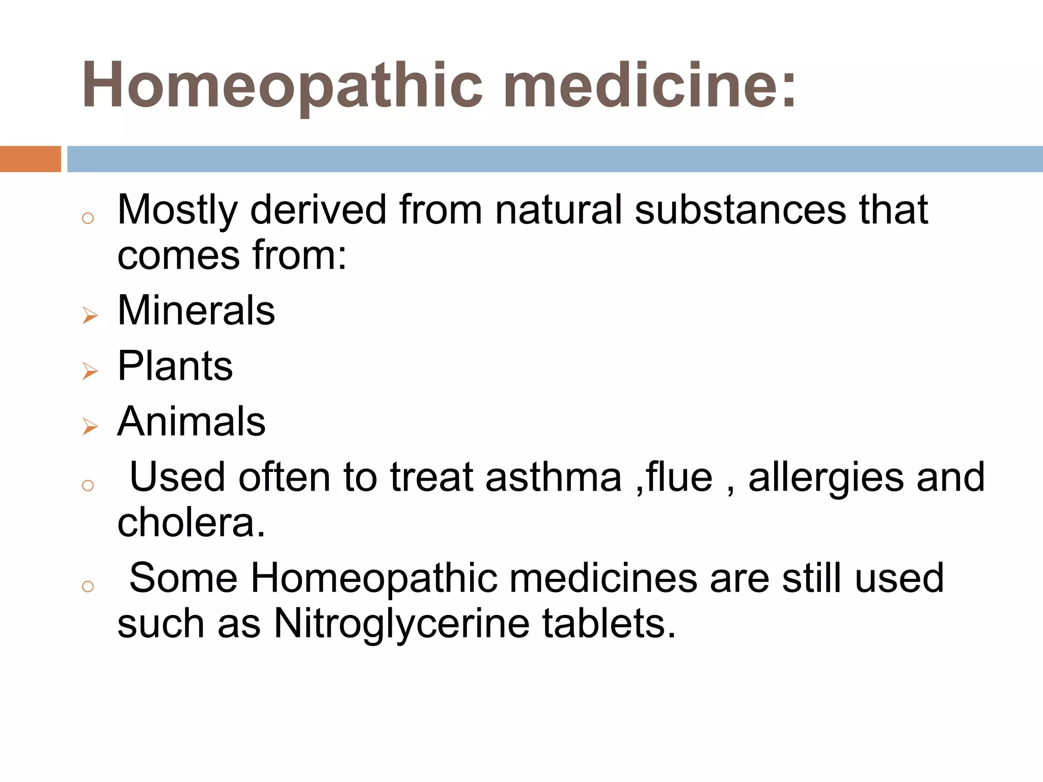 Allopathy and homeopathy | PPTX
