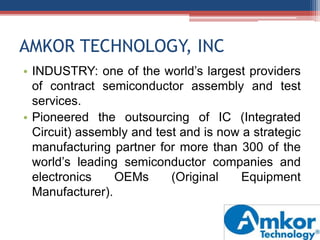 HumRes Star Model for Amkor Tech | PPTX