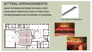 acoustic and viewing angle analysis of an auditorium building | PPTX