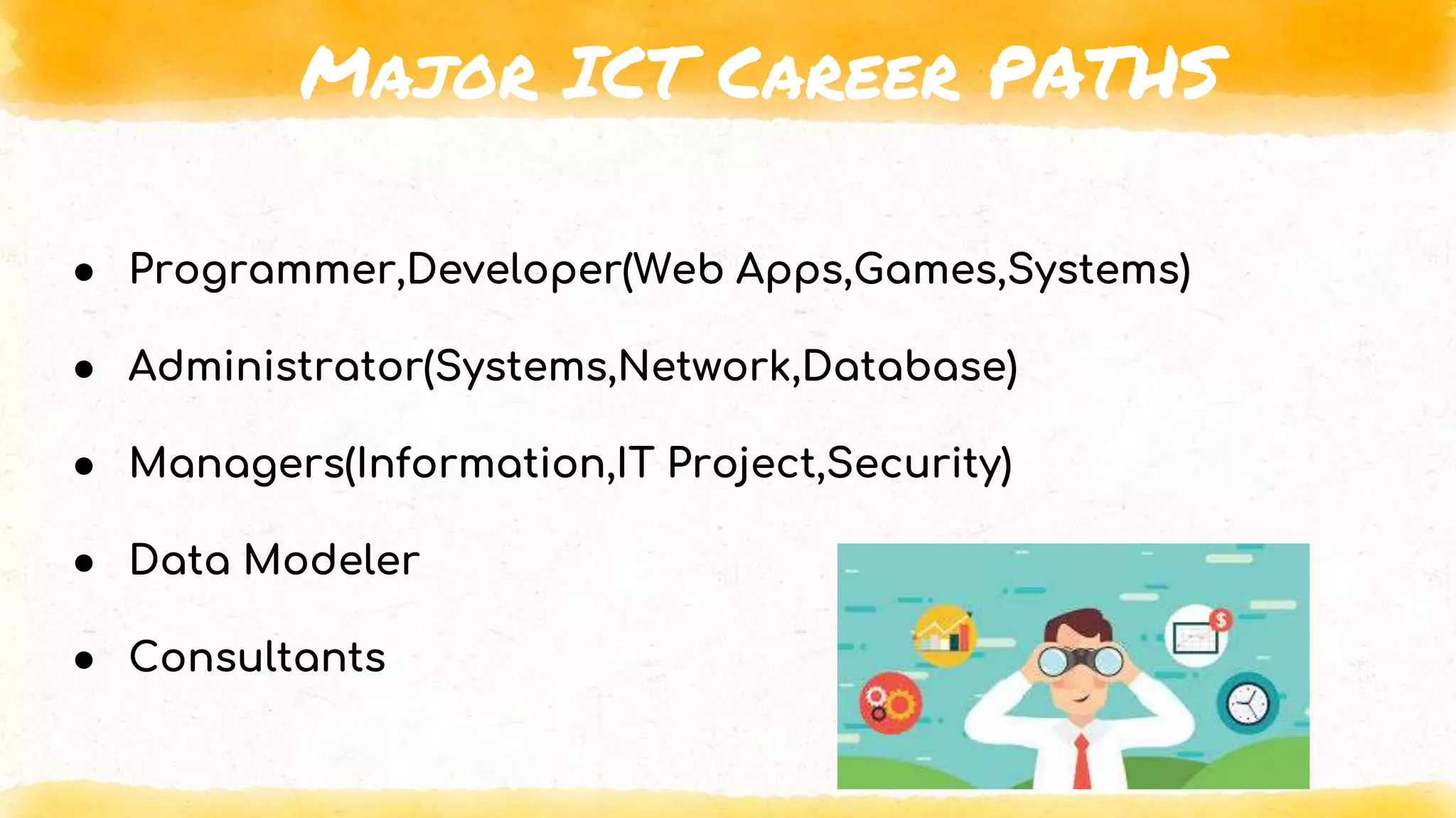 career opportunities available for ICT student | PPTX