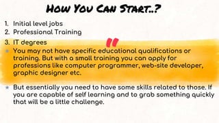 career opportunities available for ICT student | PPTX