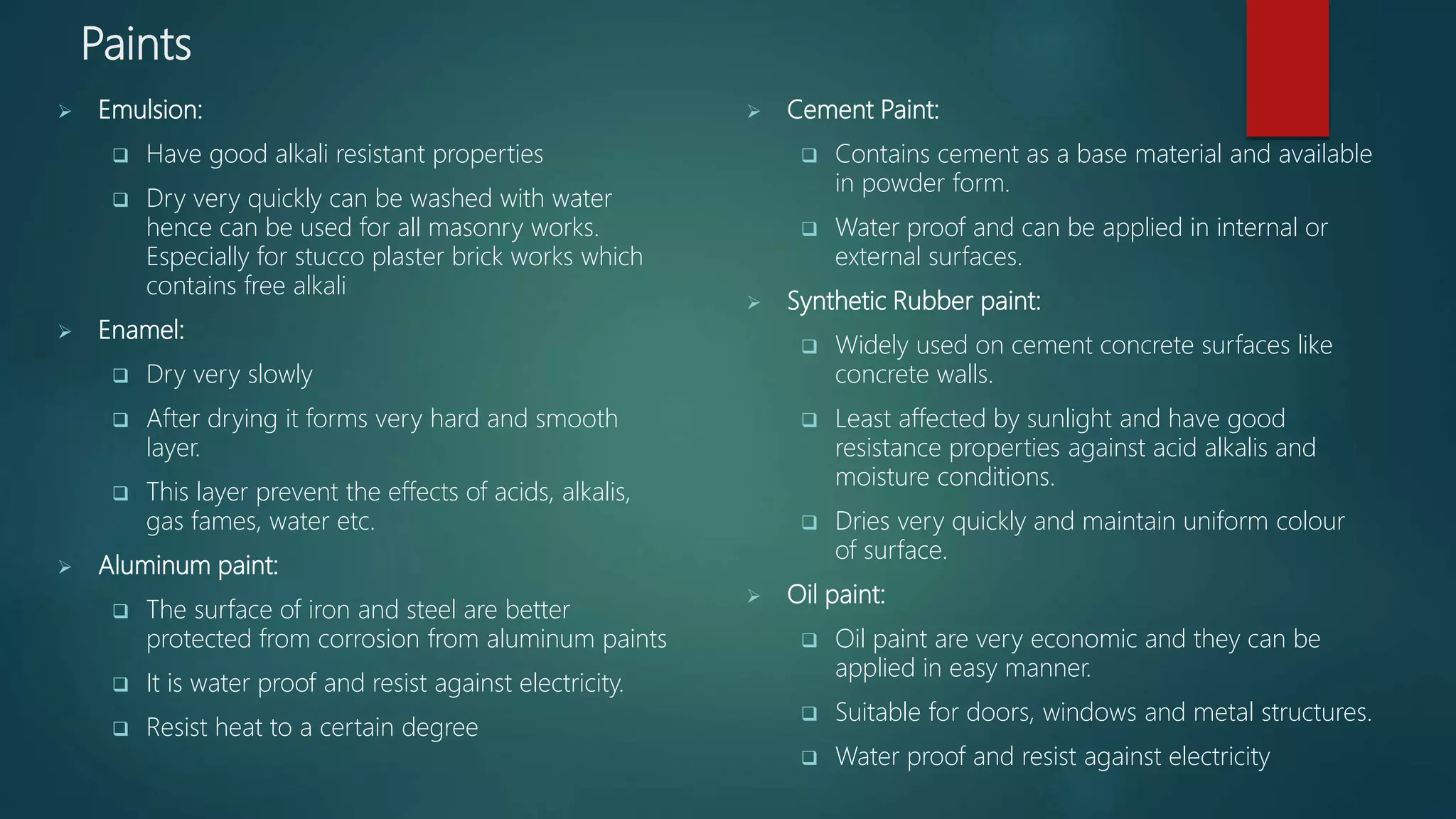 Selection criteria of building materials | PPTX