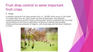 Fruit Drop its Causes and Measures to Control | PPTX