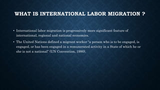Labor migration in Bangladesh | PPTX