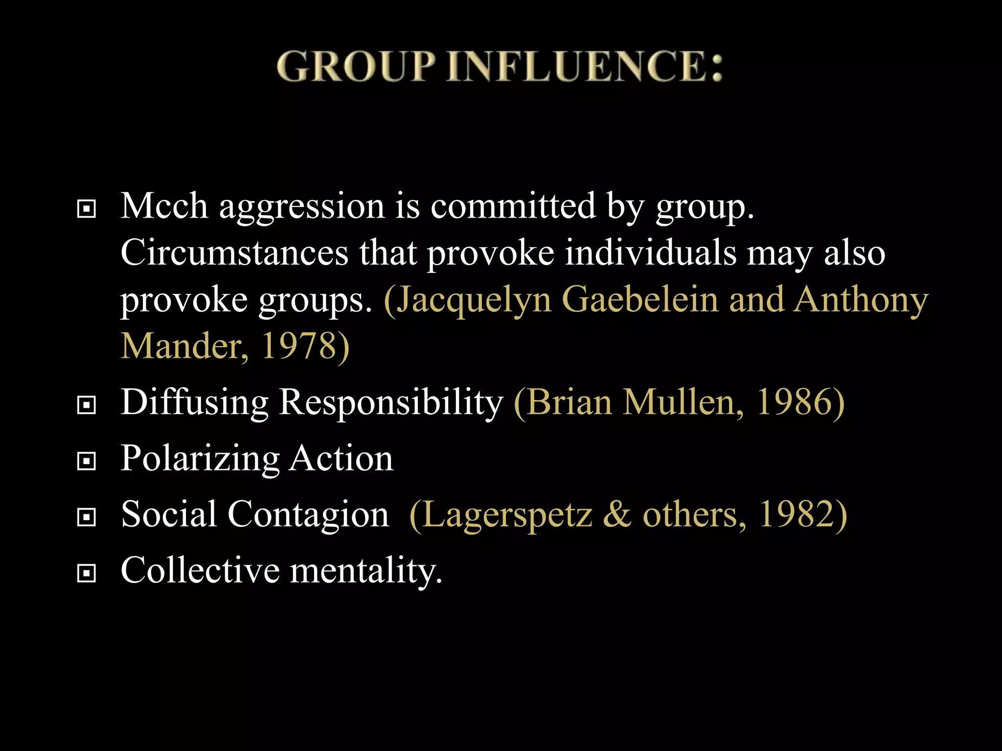Aggression in Social Psychology | PPTX