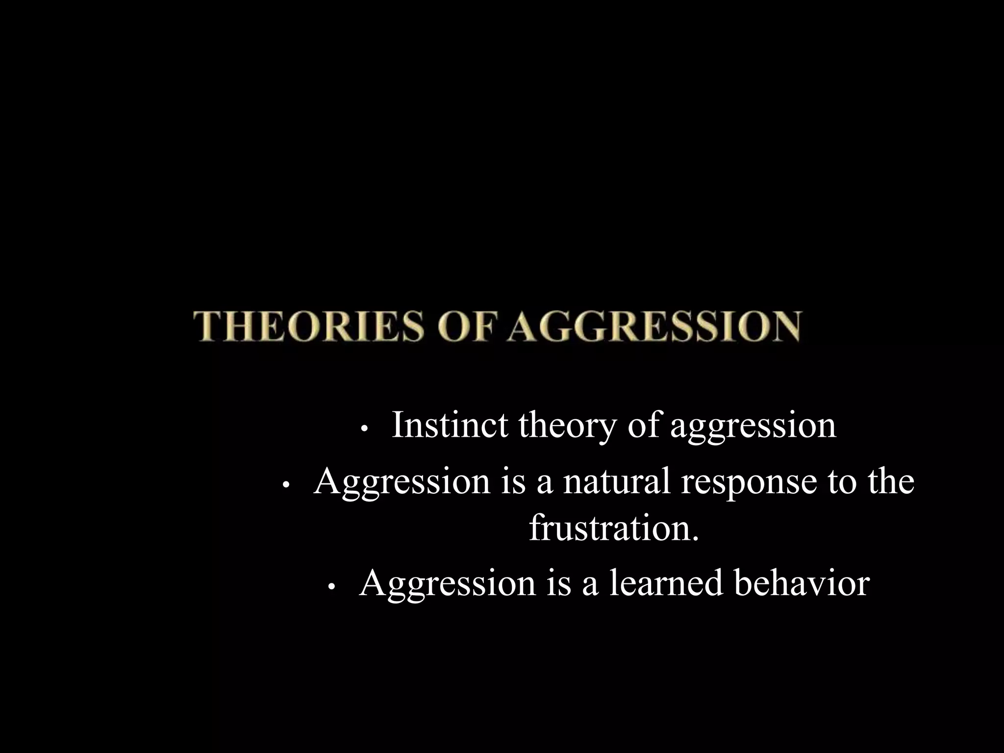 Aggression in Social Psychology | PPTX