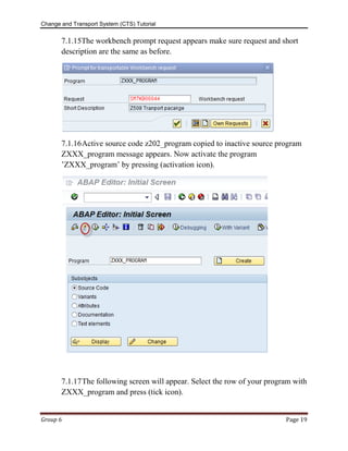 Change transport system in SAP | PDF