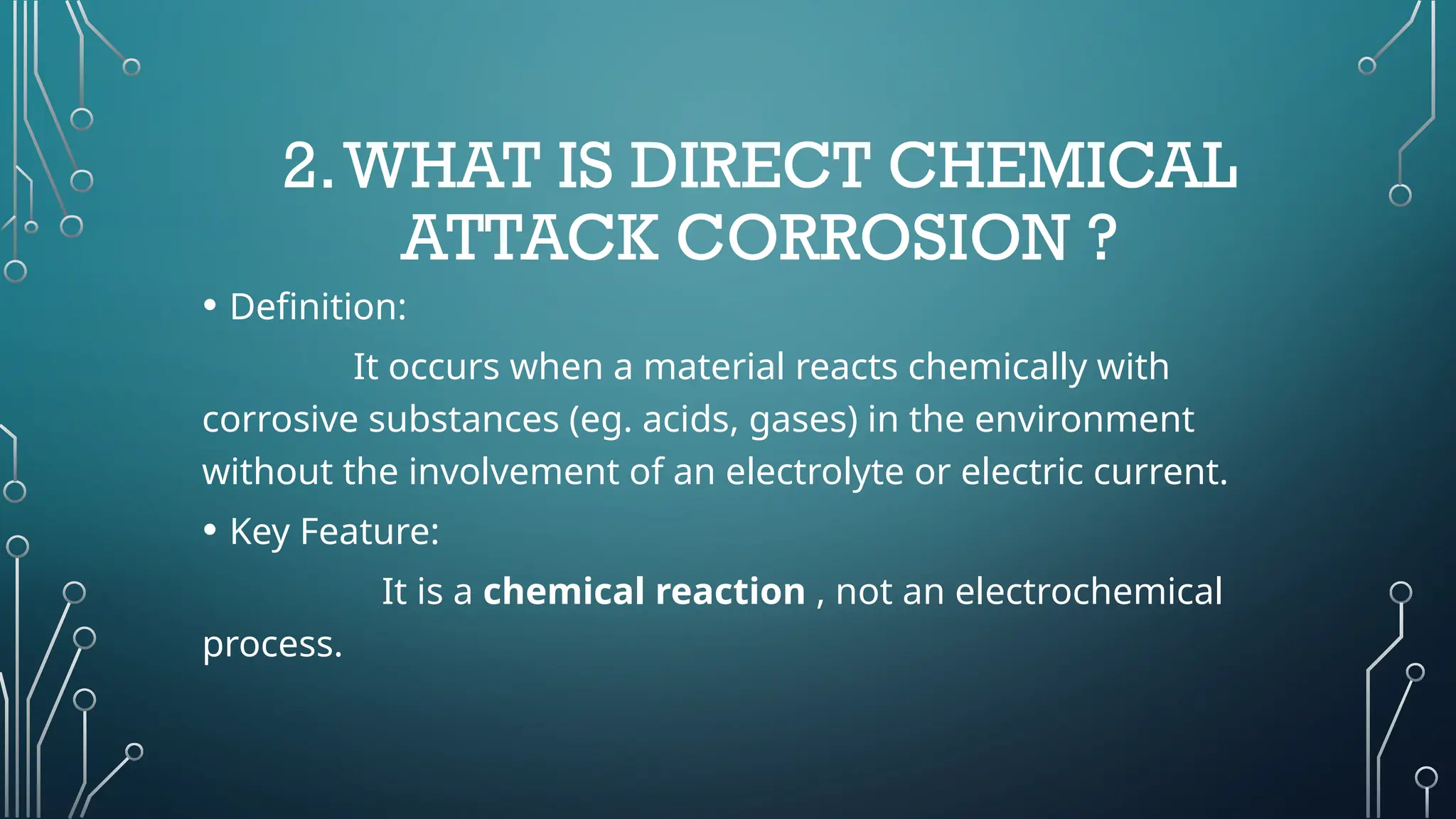 Direct chemical Attack corrosion of metals | PPTX