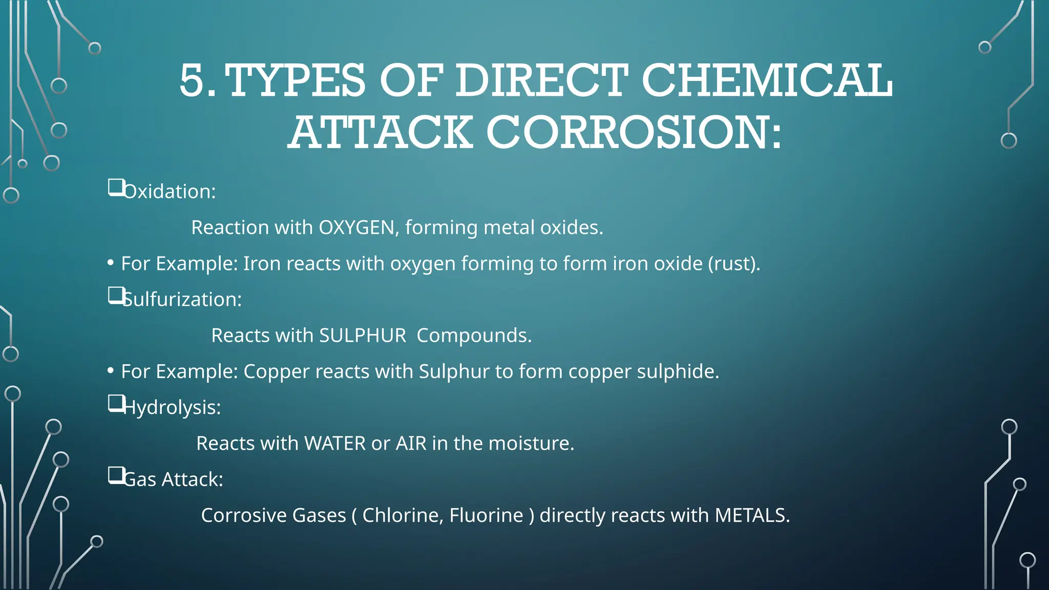 Direct chemical Attack corrosion of metals | PPTX