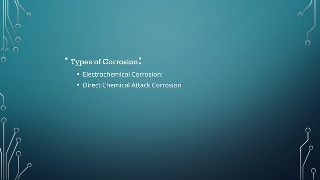 Direct chemical Attack corrosion of metals | PPTX
