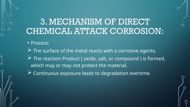Direct chemical Attack corrosion of metals | PPTX