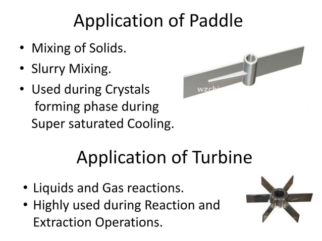 Application Of Agitator And Its Selection Ppt