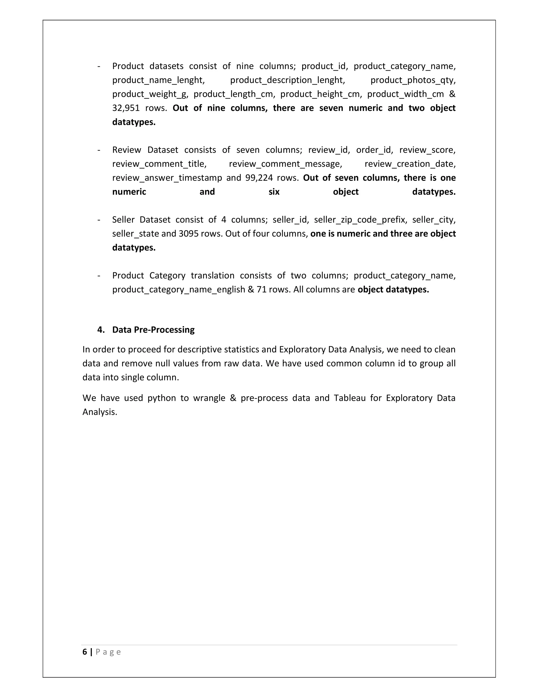 Brazilian Ecommerce Olist Market Data Analysis Pdf