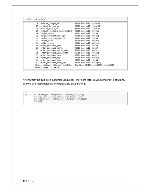 Brazilian Ecommerce OLIST Market Data Analysis | PDF | Databases | Computer Software and ...