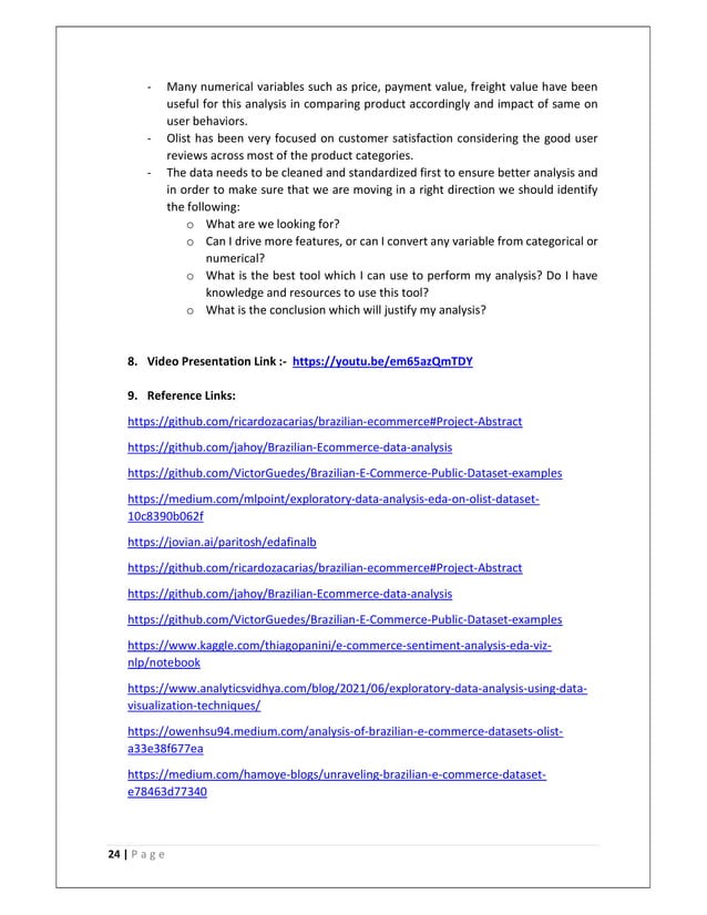 Brazilian Ecommerce OLIST Market Data Analysis | PDF | Databases ...
