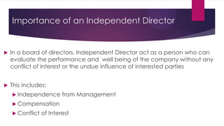 corporate governance, independent directors and auditors | PPTX