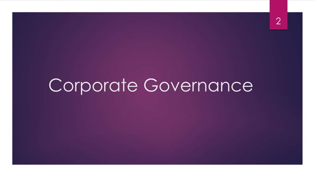 corporate governance, independent directors and auditors | PPTX