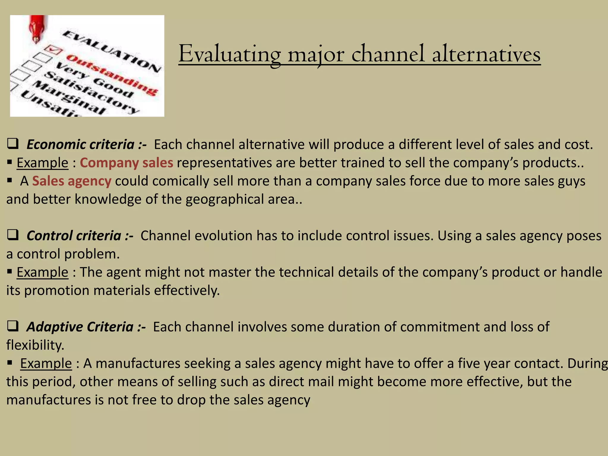 Distribution channels marketing management ppt | PPTX