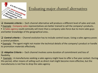 Distribution channels marketing management ppt | PPTX