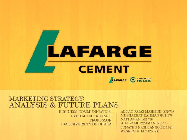 Lafarge Surma Cement | PPT