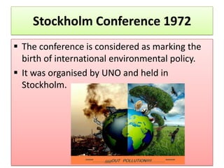 International Environmental Conferences, a short view | PPTX