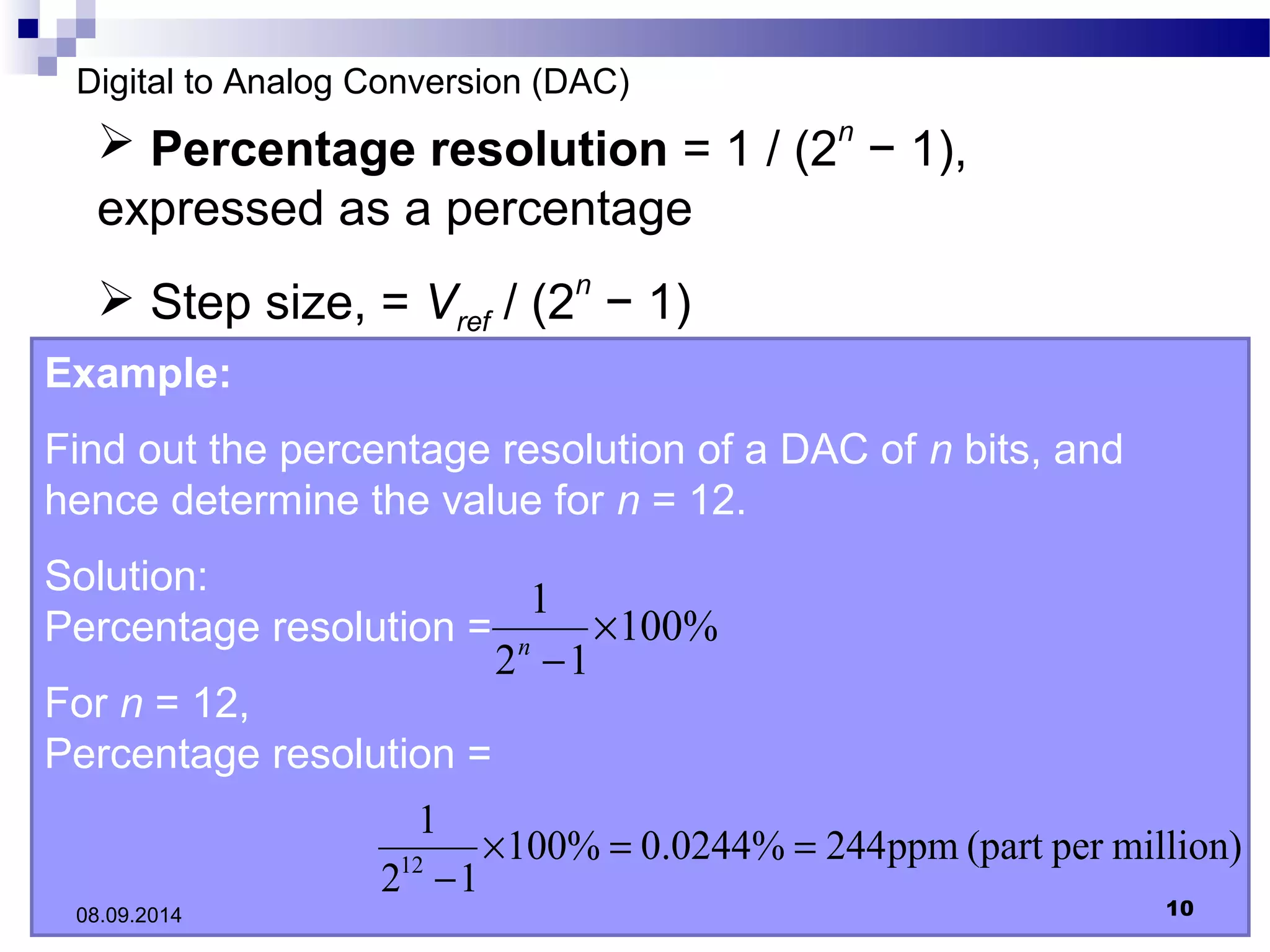 DAC-digital to analog converter | PPT