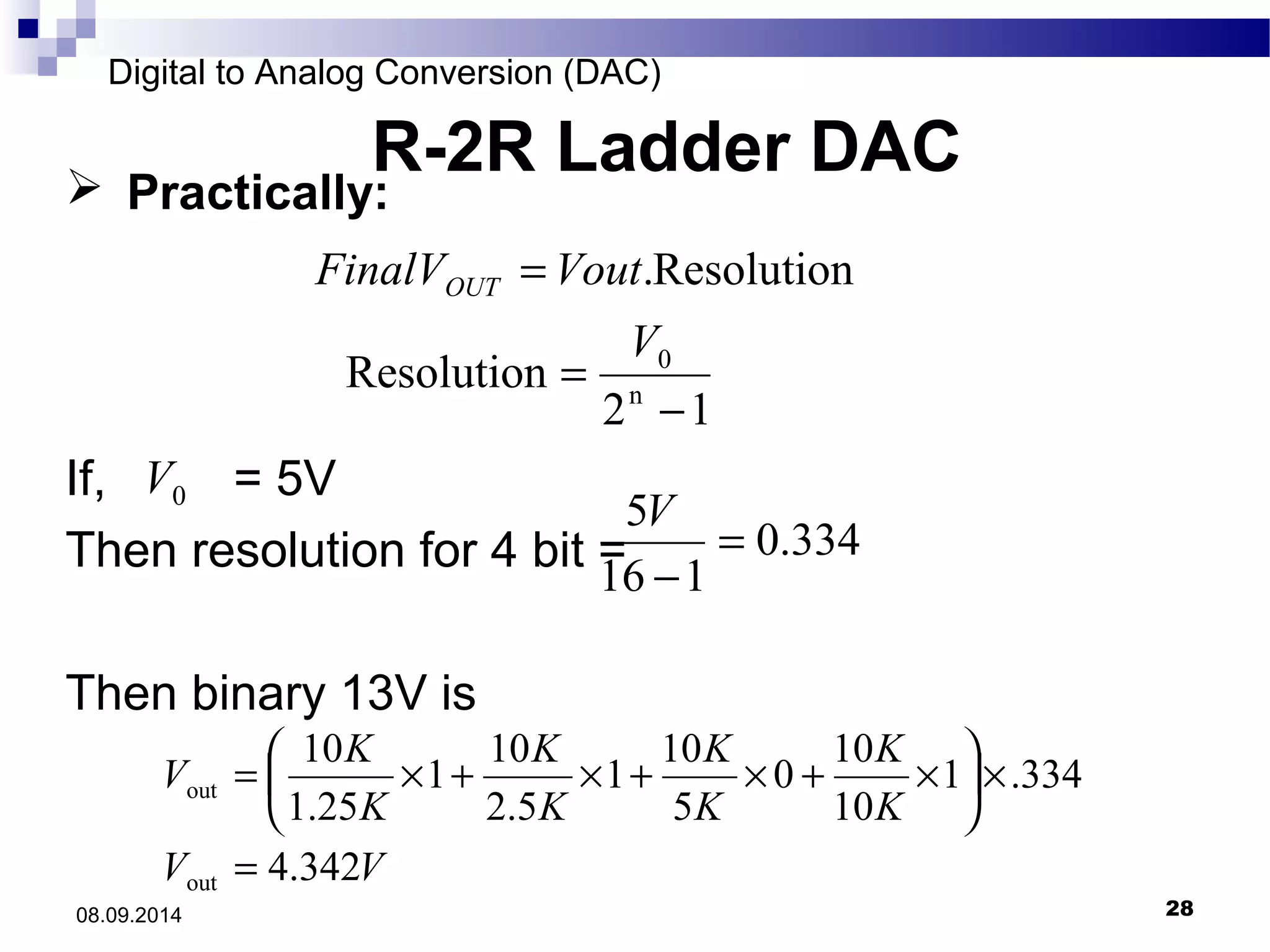 DAC-digital to analog converter | PPT