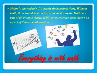 Applications of maths in our daily life | PPTX