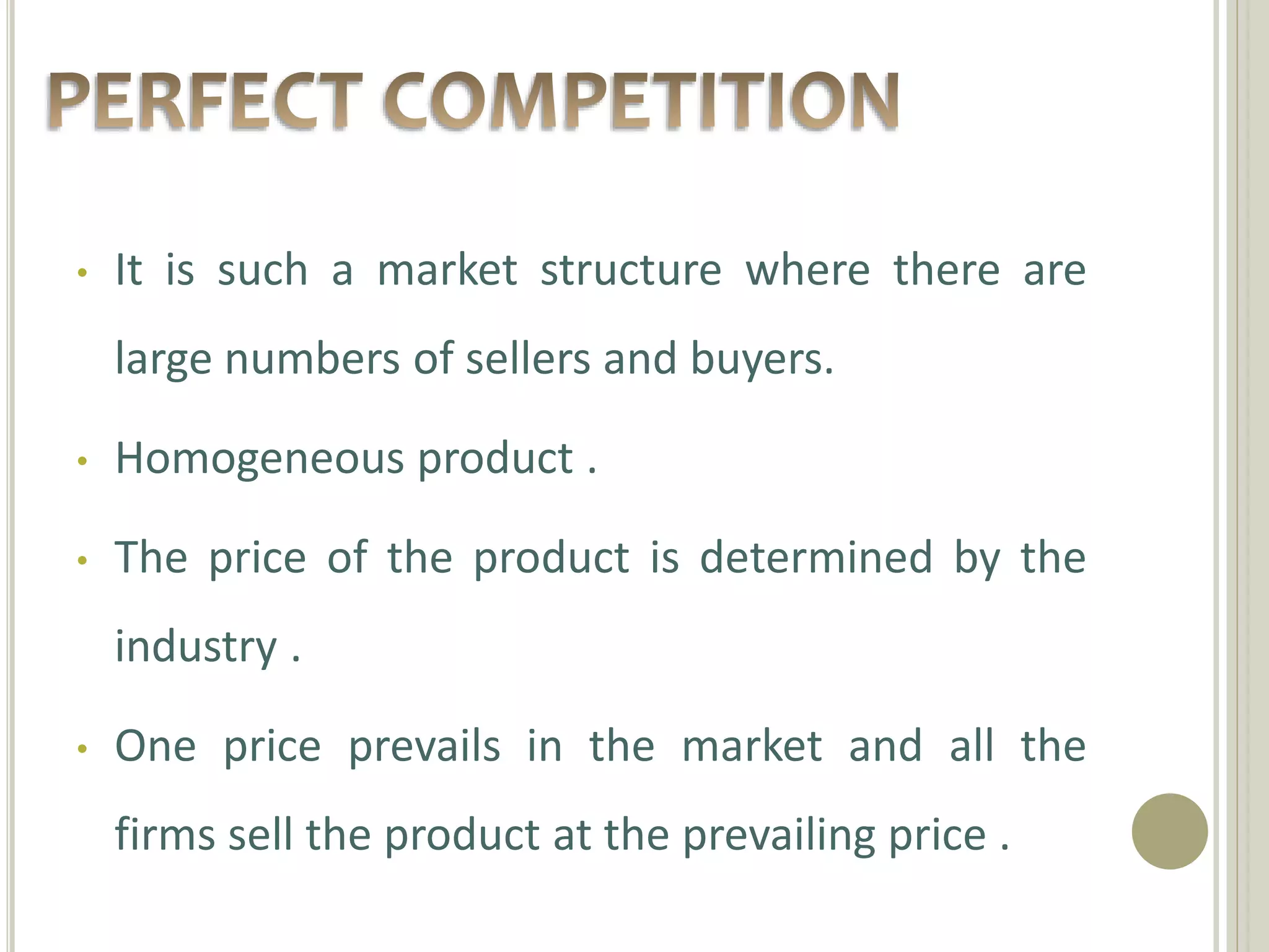 Economics - Market Structure | PPTX