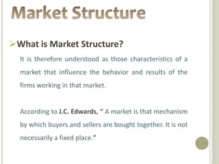 Economics - Market Structure | PPTX