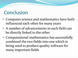 Computer Scientific Applications | PPTX