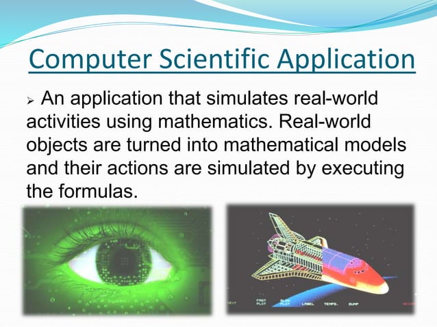Computer Scientific Applications | PPT