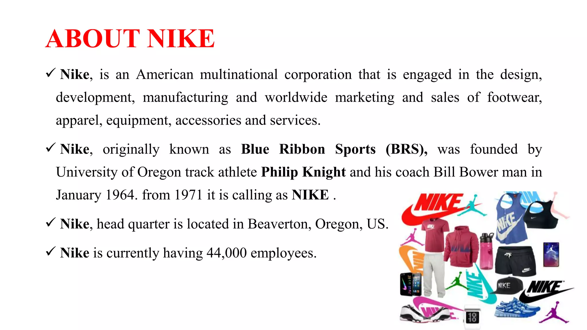NIKE Marketing Management Case analysis | PPTX