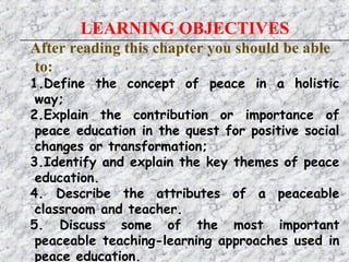 PEACE EDUCATION | PPT