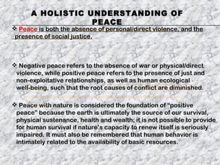 PEACE EDUCATION | PPT