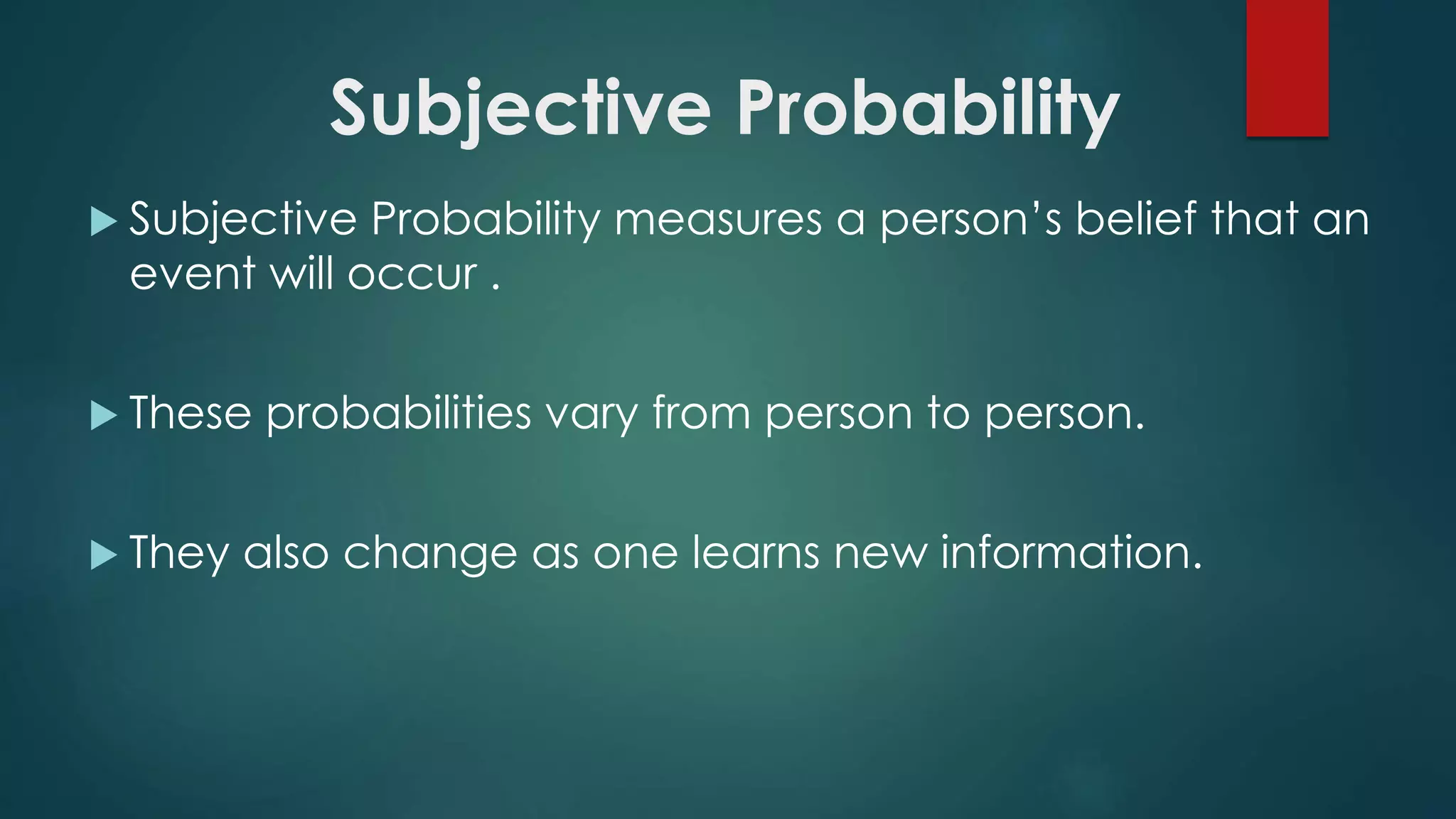 introduction to probability | PPTX