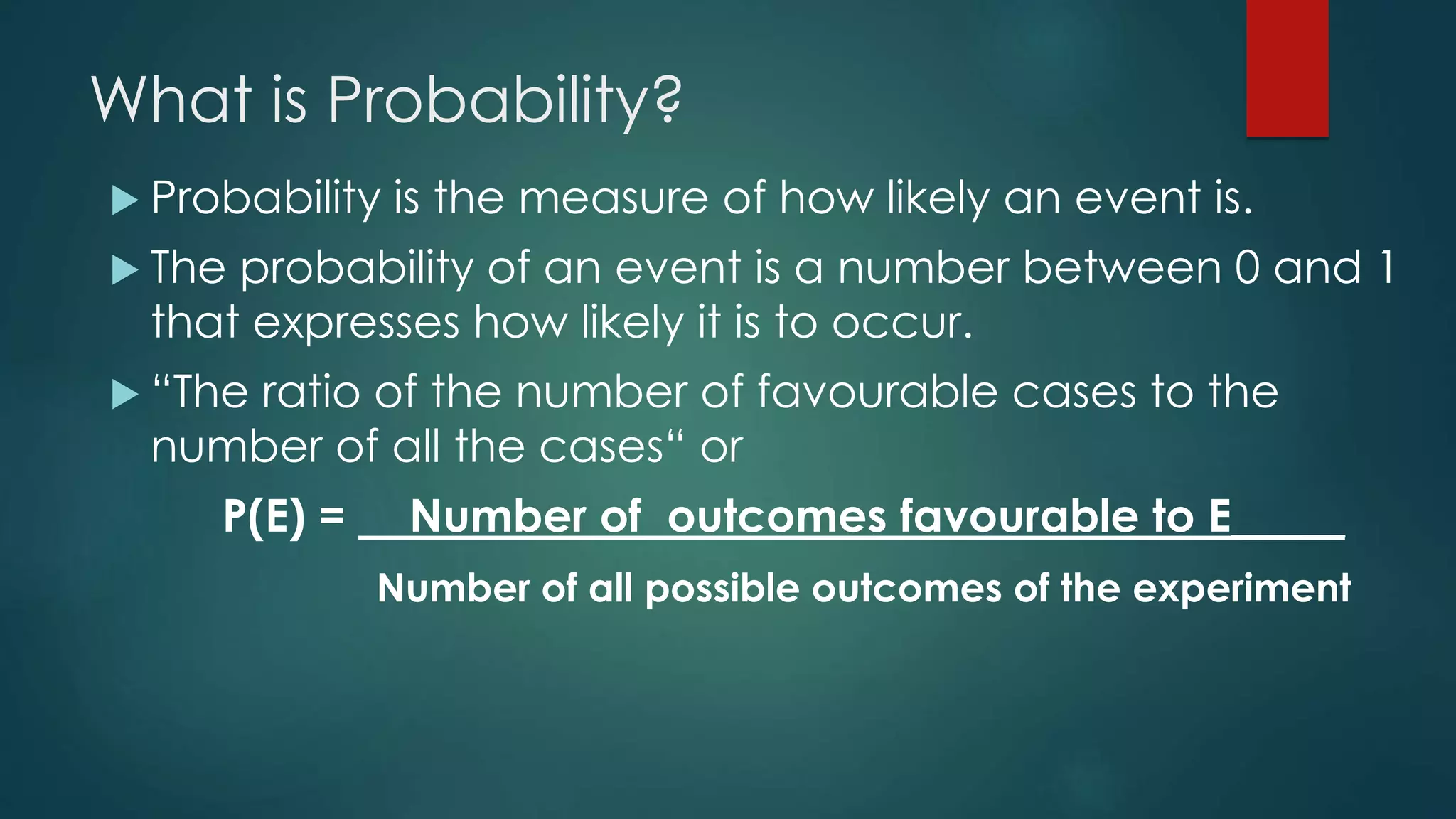 introduction to probability | PPTX