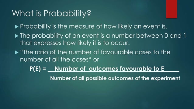 introduction to probability | PPTX