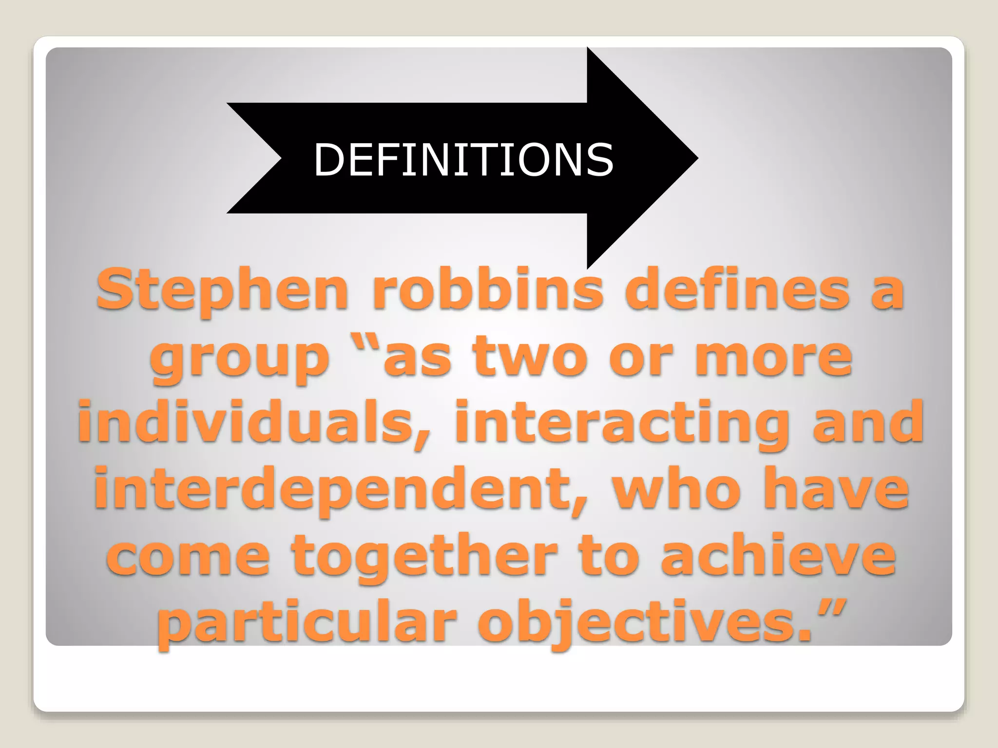 Groups In Organisations & Group Dynamics | PPTX