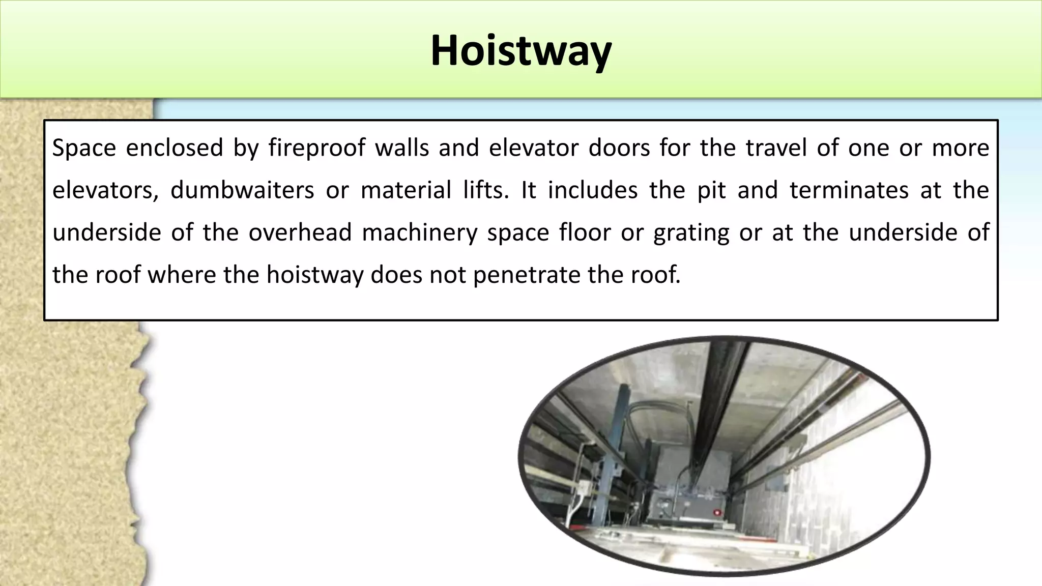 TYPICAL LIFT DESIGN (TRACTION AND HYDRAULIC LIFT) COMPONENTS AND ...