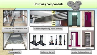 TYPICAL LIFT DESIGN (TRACTION AND HYDRAULIC LIFT) COMPONENTS AND OPERATIONS | PPTX