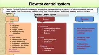 TYPICAL LIFT DESIGN (TRACTION AND HYDRAULIC LIFT) COMPONENTS AND ...