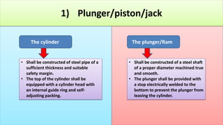 TYPICAL LIFT DESIGN (TRACTION AND HYDRAULIC LIFT) COMPONENTS AND ...