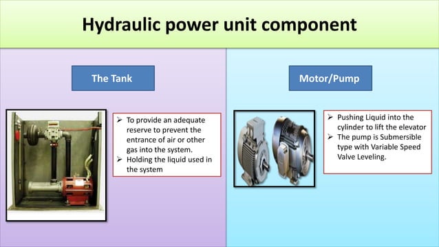 TYPICAL LIFT DESIGN (TRACTION AND HYDRAULIC LIFT) COMPONENTS AND OPERATIONS | PPTX