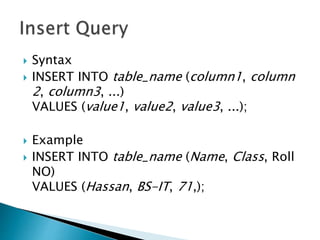 Data Ware Housing through SQL concept | PPT