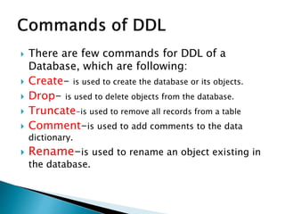 Data Ware Housing through SQL concept | PPT