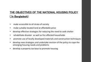 Housing and housing policy, HSTU | PPTX