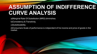 Indifference curve analysis | PPTX