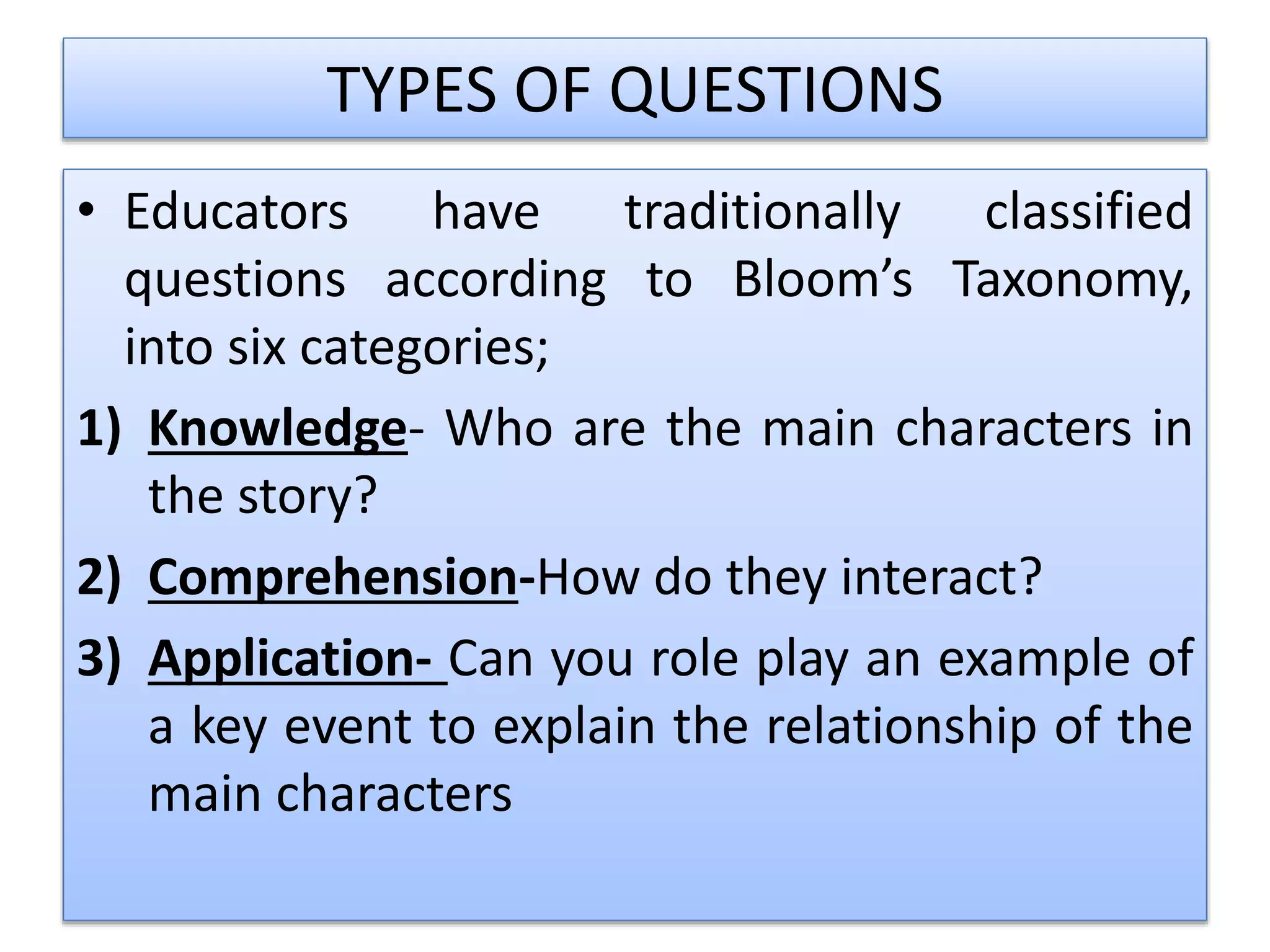 classroom questioning | PPTX